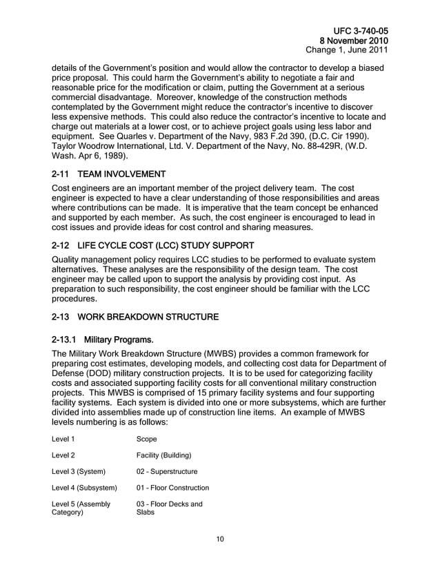 Ufc 3 740-05 handbook construction cost estimating, with change 1 | PDF ...