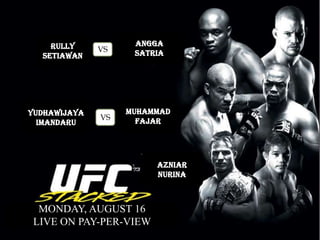 Ufc (ultimate fighting championship) | PPTX