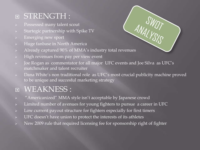 Ufc (ultimate fighting championship) | PPTX