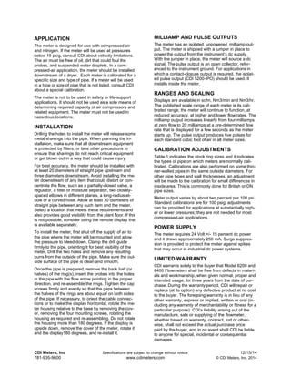 Thermal Dispersion Flow Measurement Device | PDF