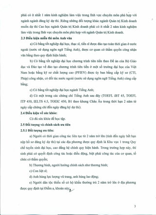 Thông báo tuyển sinh cao học khoá 6 - năm 2014 (UFM) | PDF