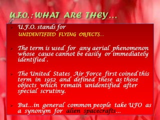 UFO & Aliens | PPTX