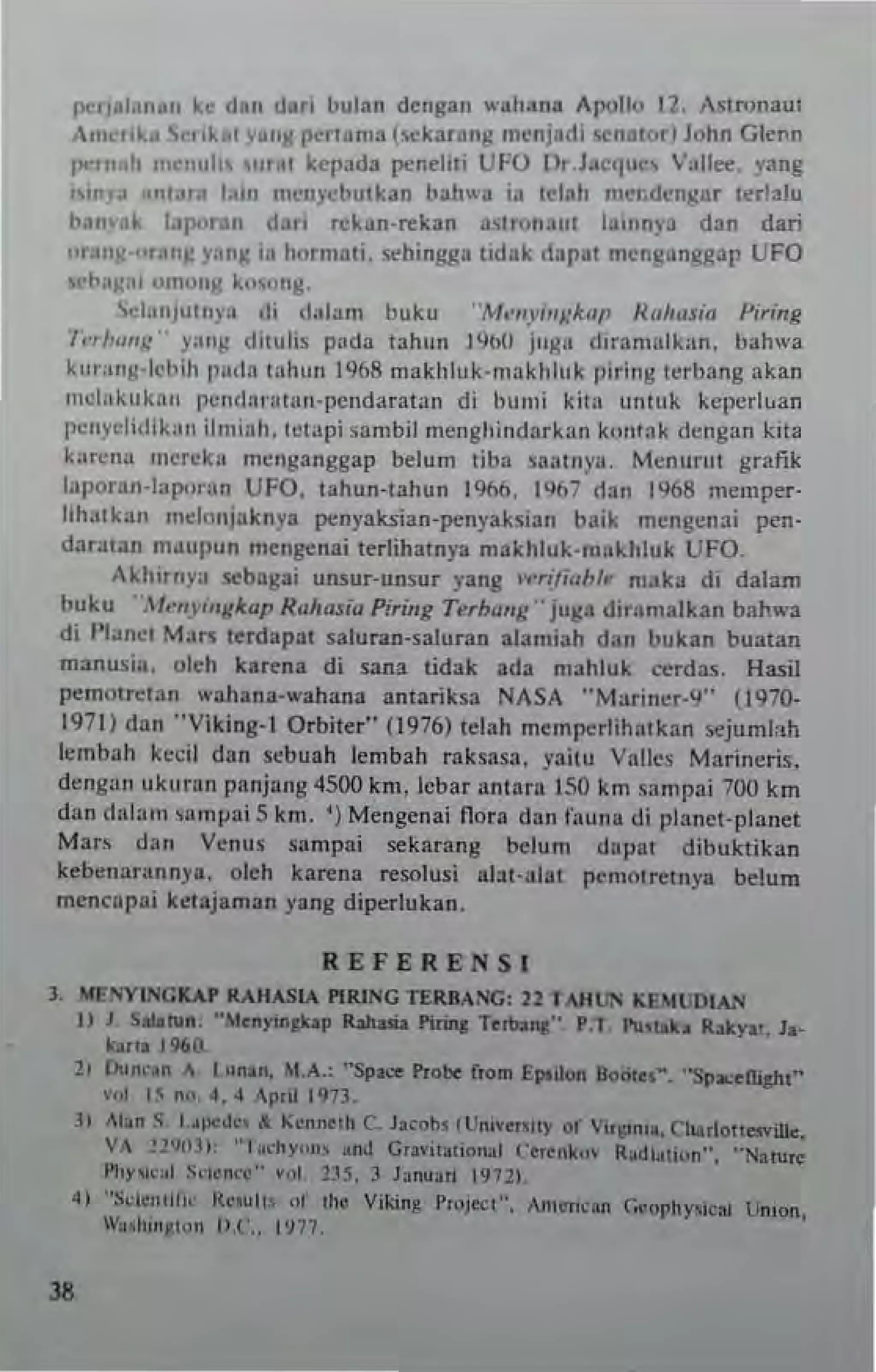 UFO Salah Satu Masalah Dunia Masa Kini | PDF