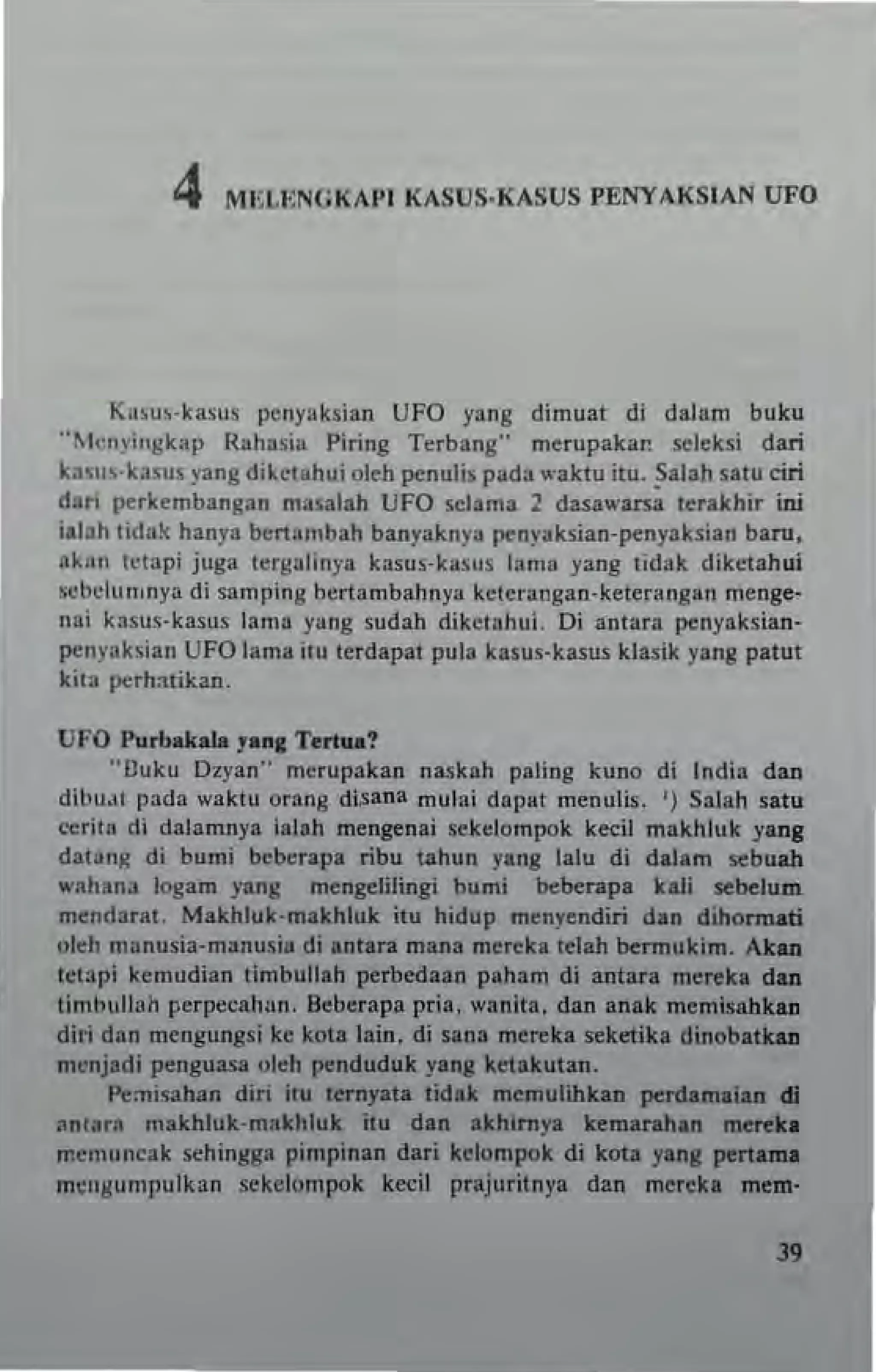 UFO Salah Satu Masalah Dunia Masa Kini | PDF