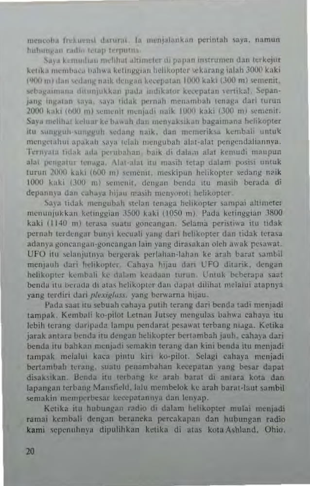UFO Salah Satu Masalah Dunia Masa Kini | PDF