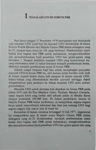 UFO Salah Satu Masalah Dunia Masa Kini | PDF
