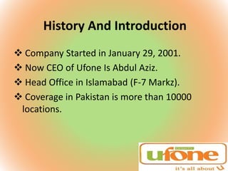 Ufone Marketing Project | PPTX | Business | Business and Finance