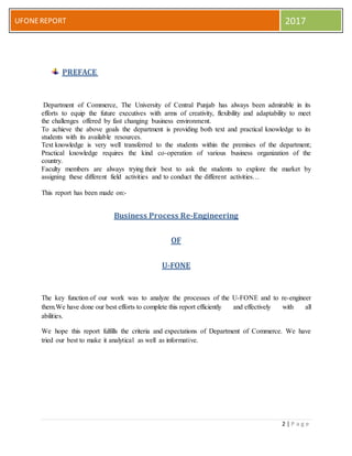 Ufone report | DOCX