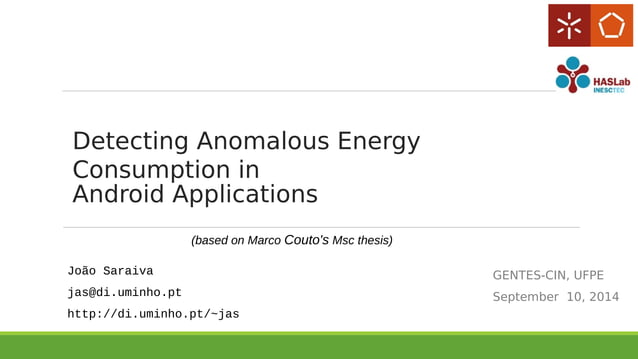 Detecting Anomalous Energy Consumption in Android Applications | PDF ...