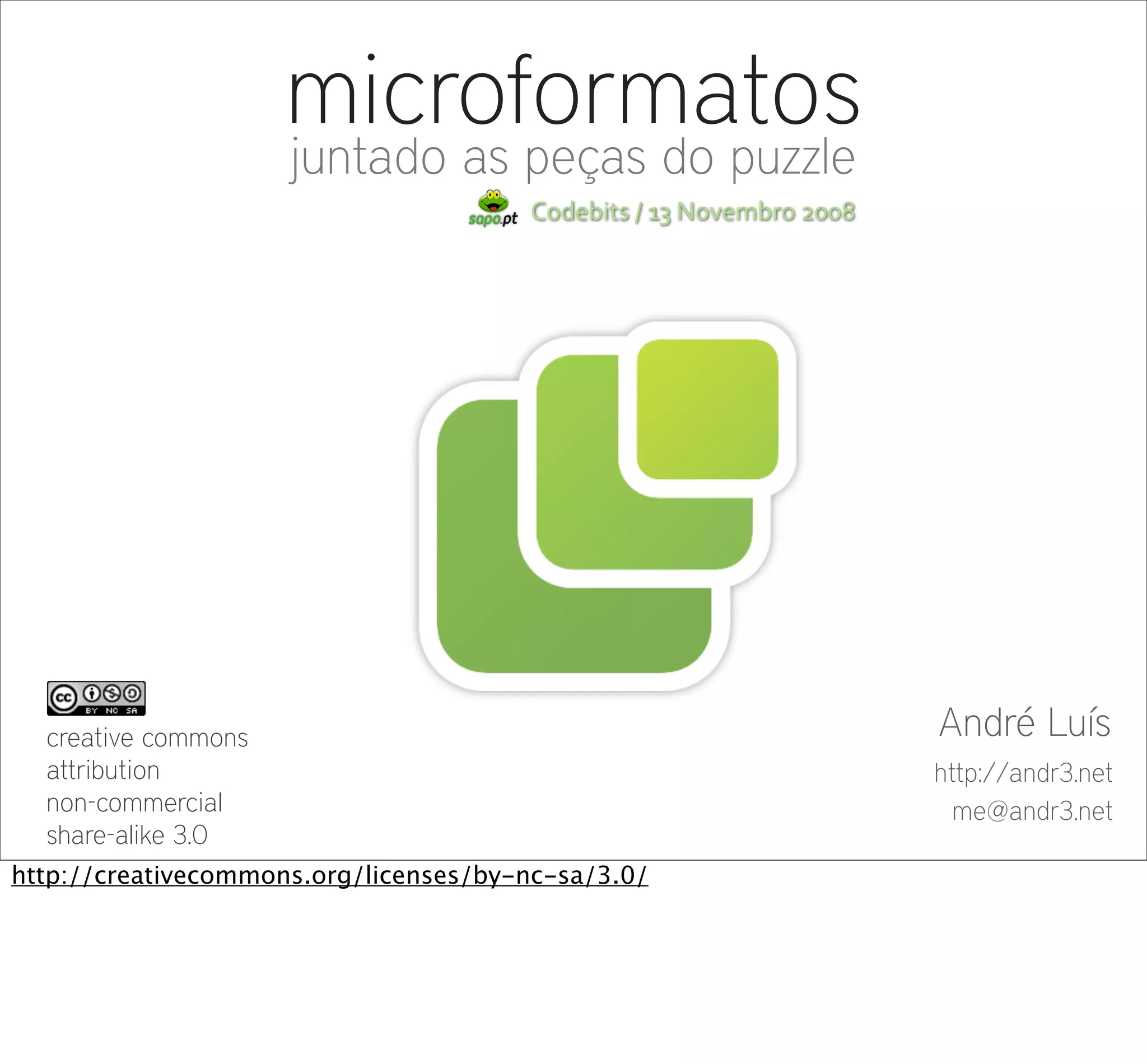 Microformatos - juntando as peças do puzzle | PDF