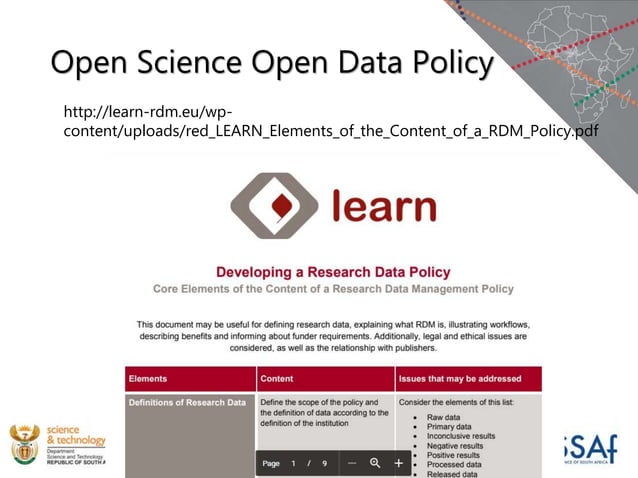 Open Science and Open Data for Librarians | PPTX