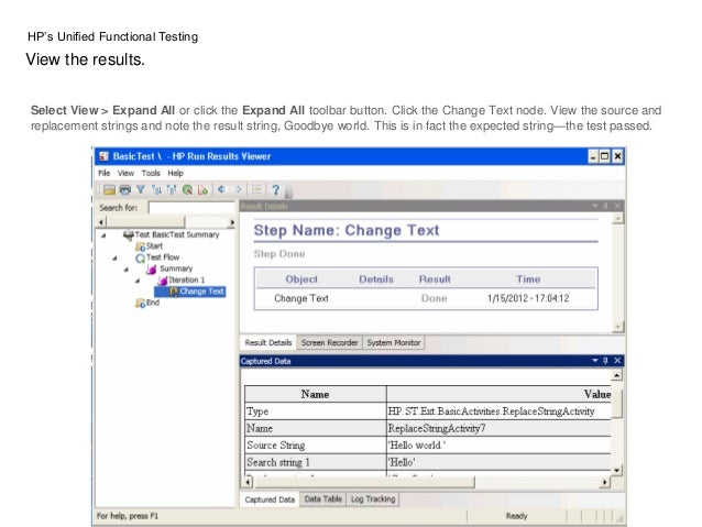 What Is Uft Hps Unified Functional Testing 