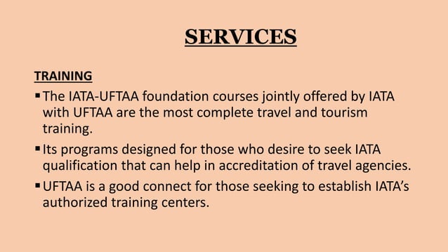 UFTAA | PPTX | Travel