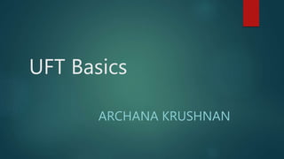 Uft Basics | PPTX
