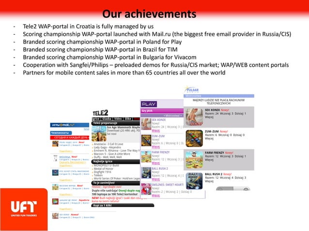 UFT company presentation | PPT