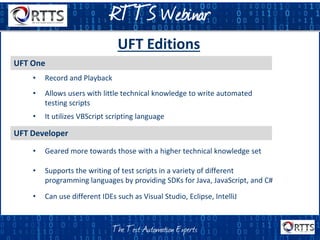 Improving Automated Testing Projects with UFT | PDF