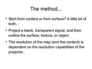 Projection Mapping: A Primer For Filmmakers | PPT