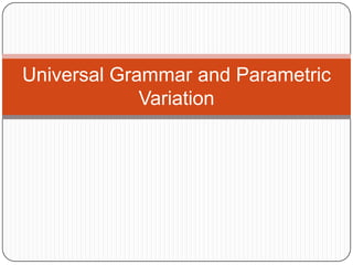 Universal grammar | PPTX