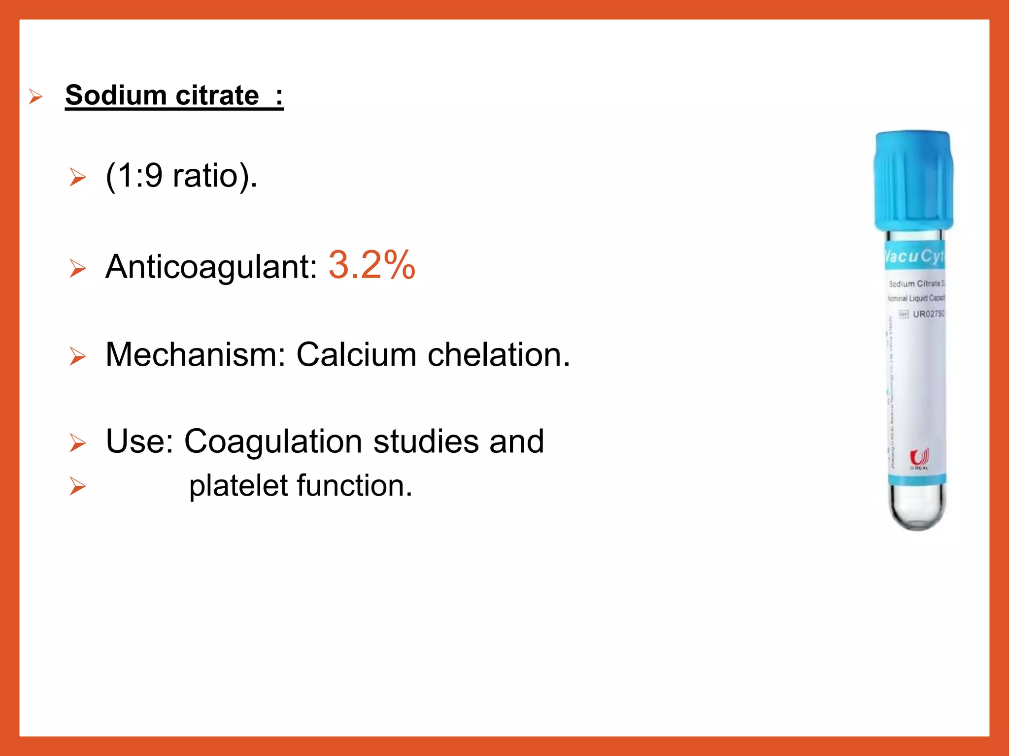 Blood collection and anticoagulants | PPTX