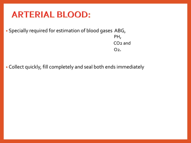 Blood collection and anticoagulants | PPTX