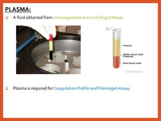 Blood collection and anticoagulants | PPTX