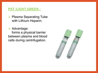 Blood collection and anticoagulants | PPTX
