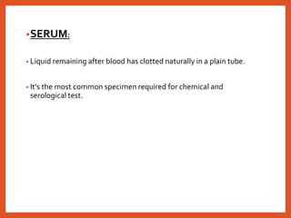 Blood collection and anticoagulants | PPTX
