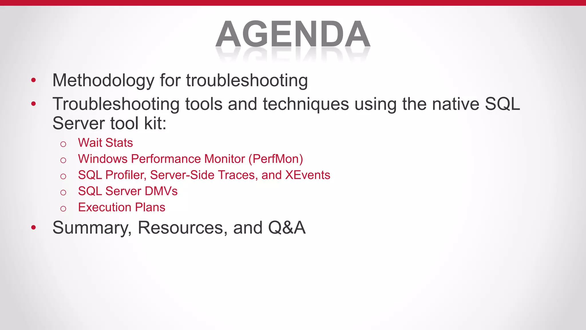 End-to-end Troubleshooting Checklist for Microsoft SQL Server | PPT