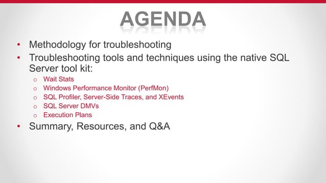 End-to-end Troubleshooting Checklist for Microsoft SQL Server | PPT