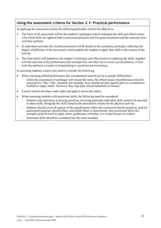 Ug021013 edexcel-gcse-in-pe-controlled-assment-gd | PDF