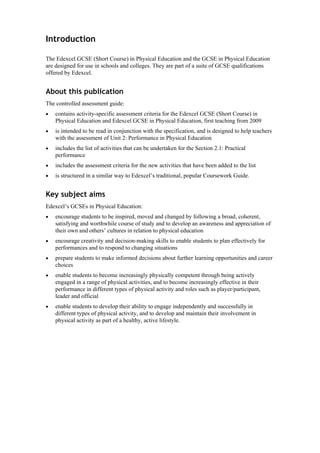 Ug021013 edexcel-gcse-in-pe-controlled-assment-gd | PDF