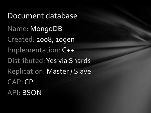 Nosql Whats That Pptx Databases Computer Software And Applications