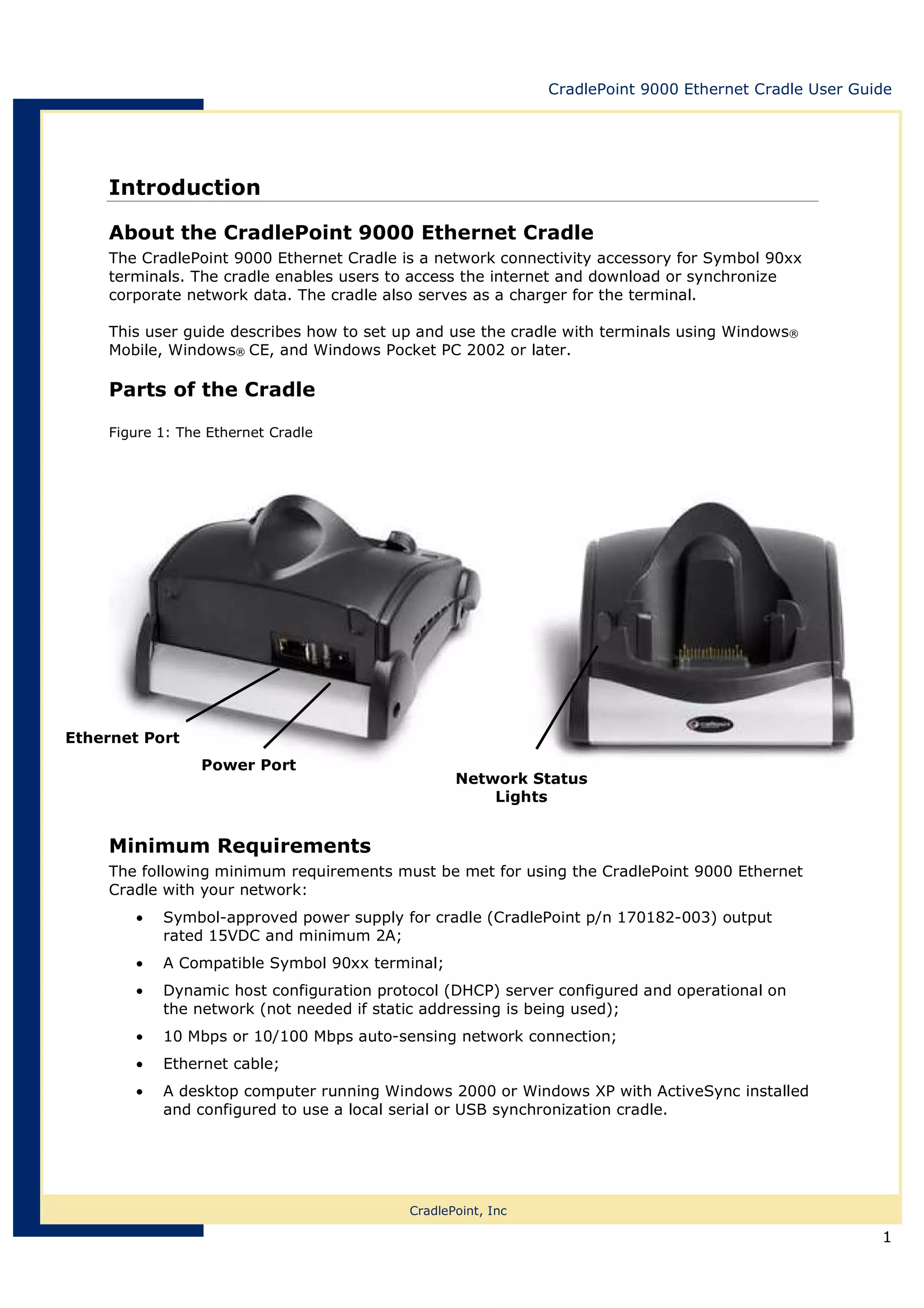 Cradlepoint PS6S9000UE - USB to Ethernet Cradle (quantum-wireless.com ...