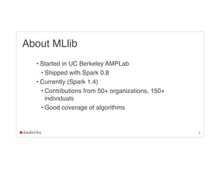 A More Scaleable Way of Making Recommendations with MLlib-(Xiangrui ...