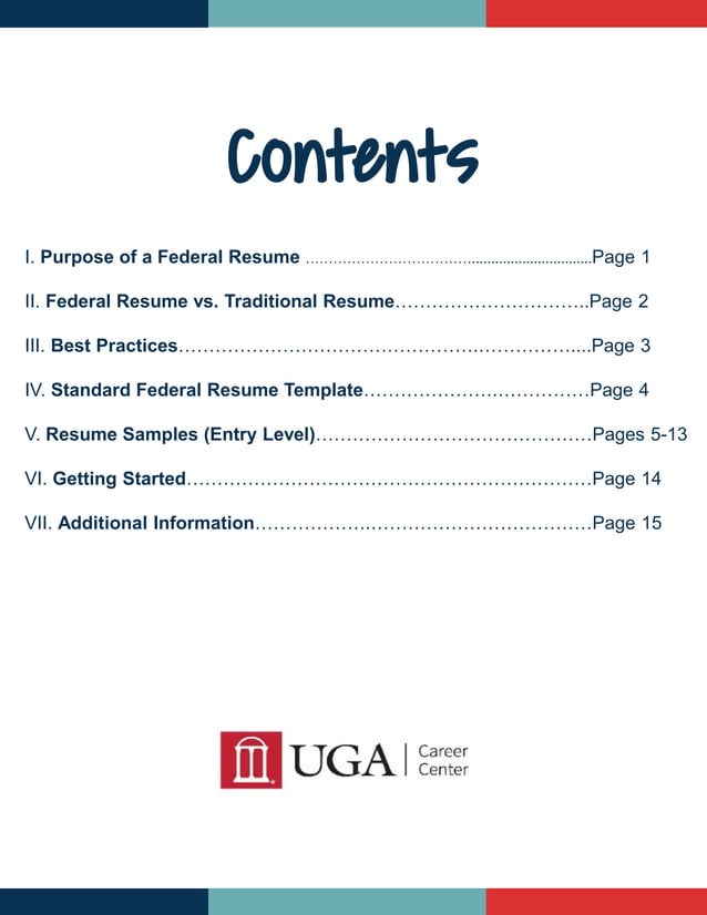 UGA Federal Resume Guide | PDF | Resume Writing and Advice | Job Search