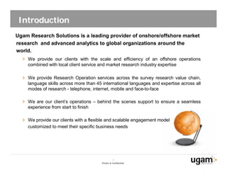 Ugam Research Services Portfolio Pdf | PDF