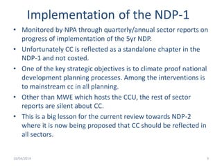 Uganda - NAP Climate Change Adaptation Experiences | PDF