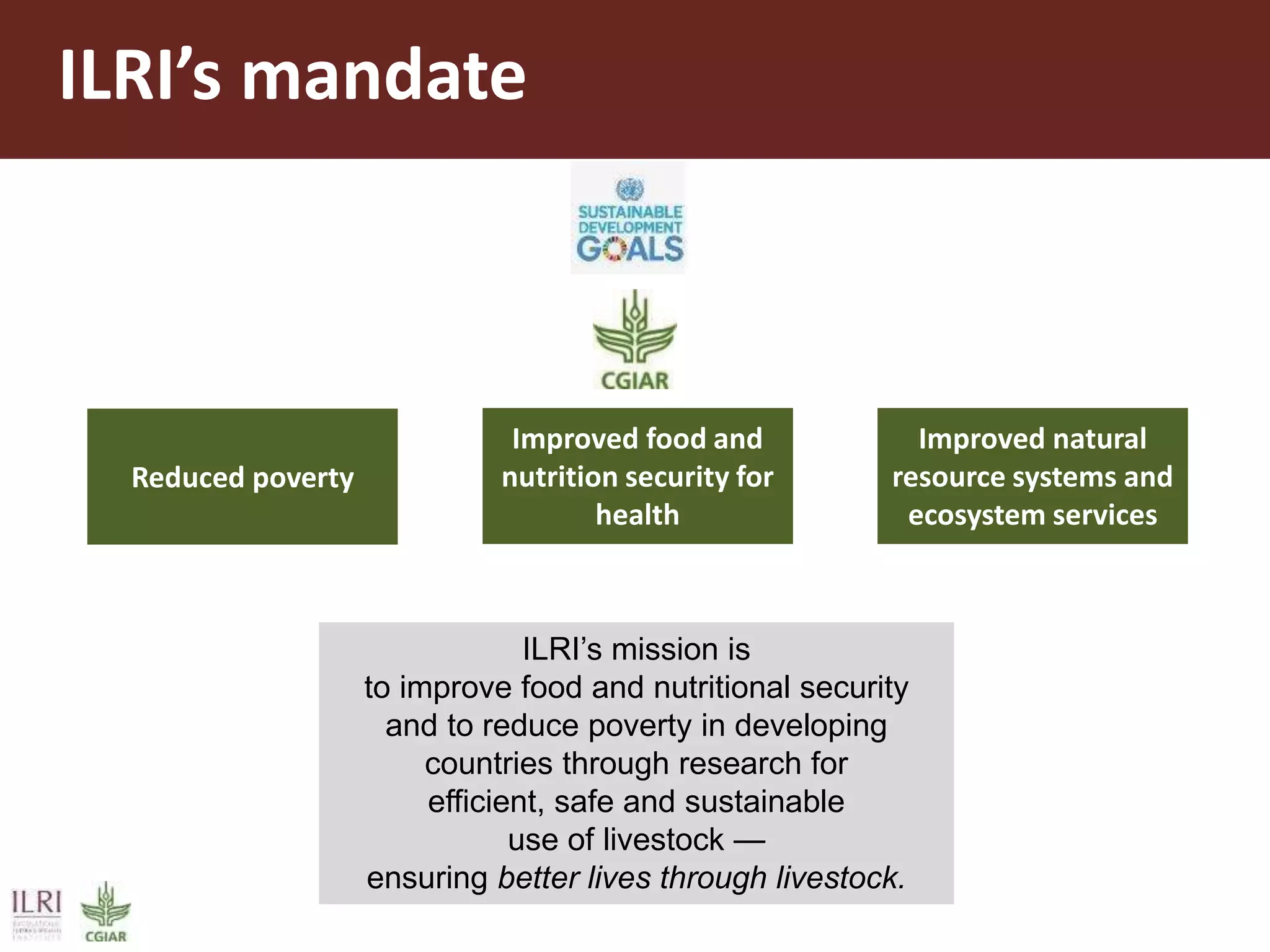 Introduction to ILRI and overview of value chain approach | PPT