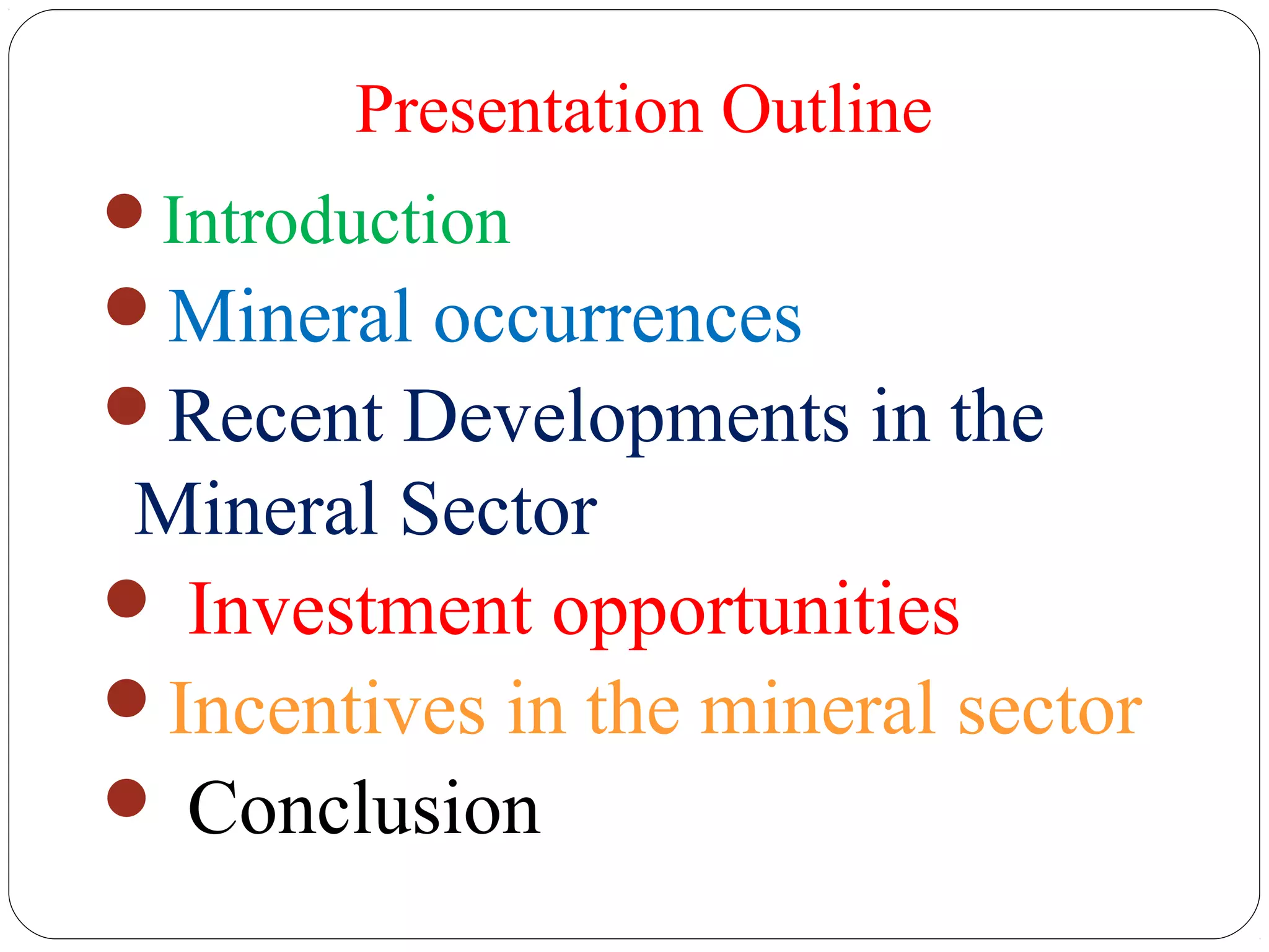 Uganda mineral sector presentation | PPT