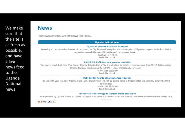 Uganda Networks Presentation | PPT