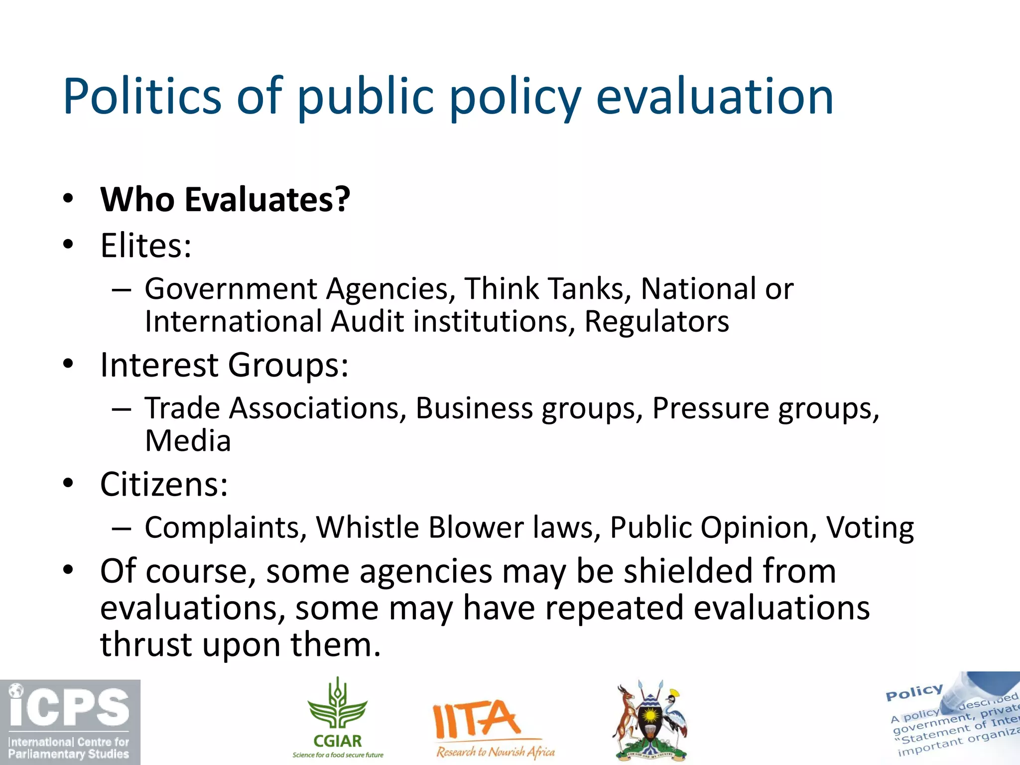 Introduction to Policy Evaluation | PDF