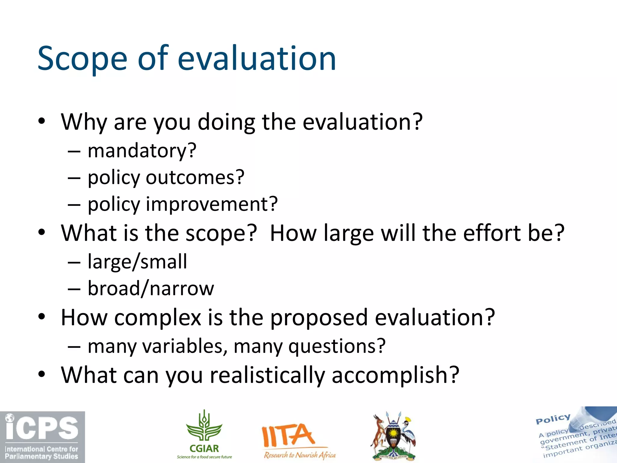 Introduction to Policy Evaluation | PDF