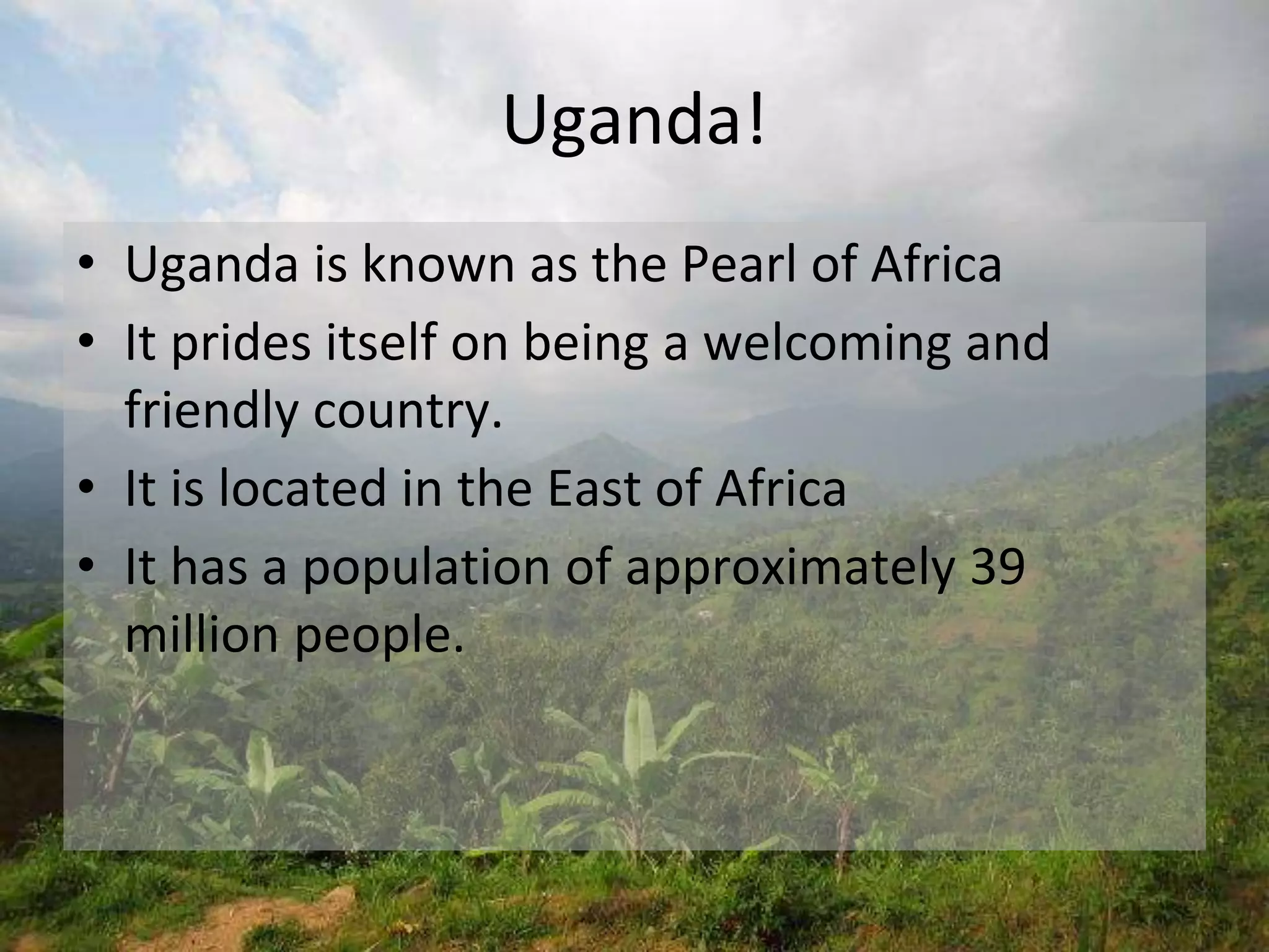 Uganda 2016 Presentation | PPTX