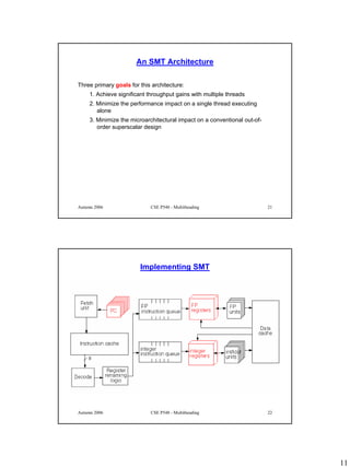 Motivation for multithreaded architectures | PDF