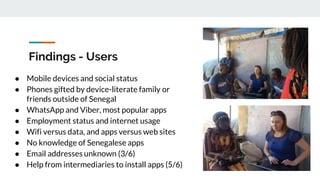 Exploring device literacy in Senegal | PPTX | Internet for Beginners | Internet