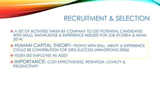 Human Resource Management of FedEx | PPTX