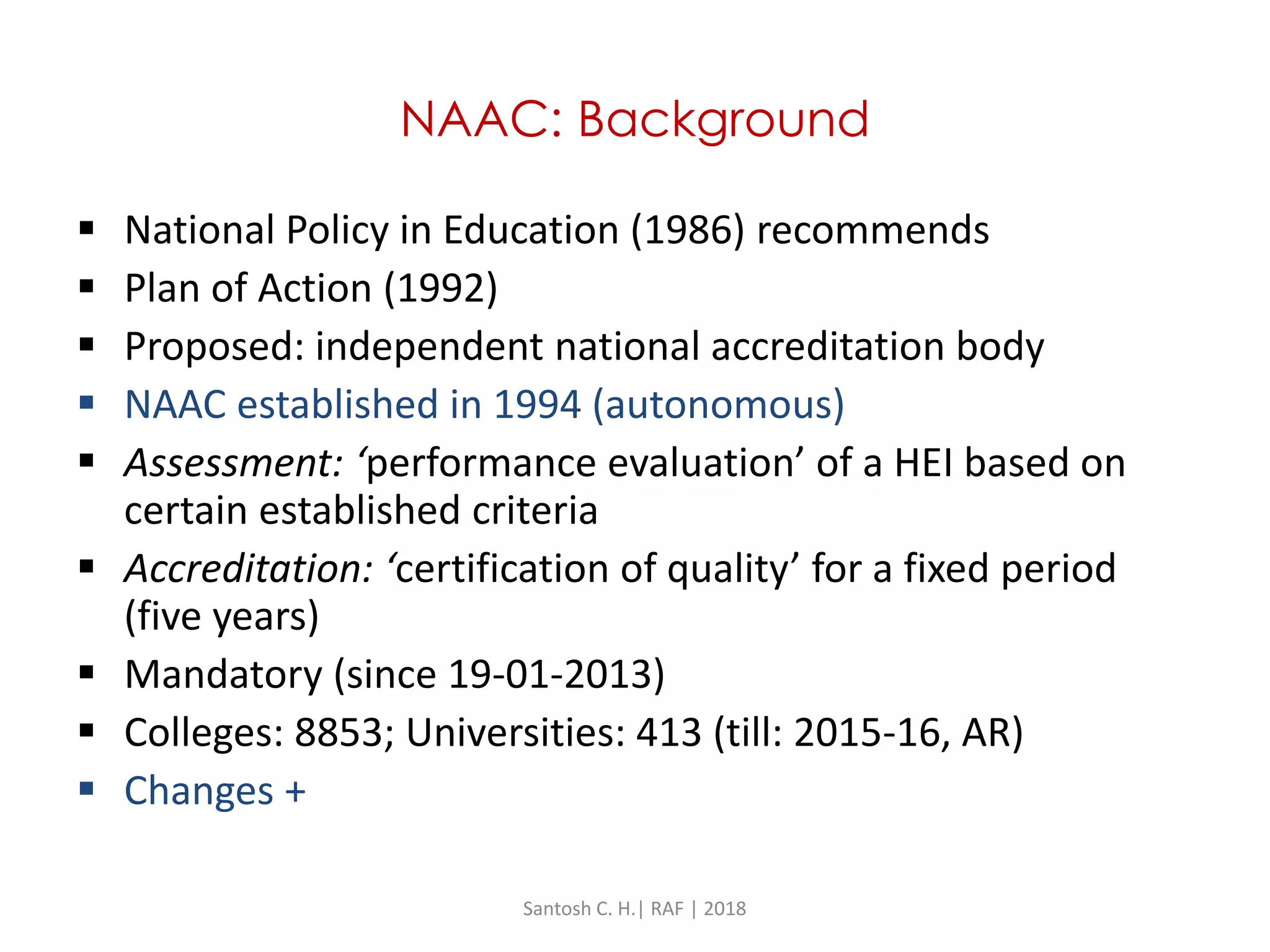 Preparing Libraries as per NAAC’s Revised Accreditation Framework | PDF