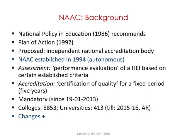 Preparing Libraries as per NAAC’s Revised Accreditation Framework | PDF