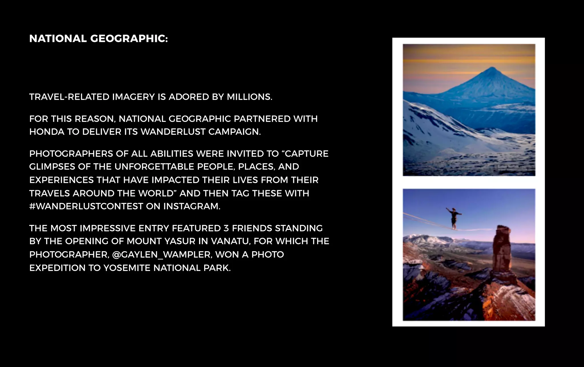 National Geographic / User-Generated Content Case Studies | PPT