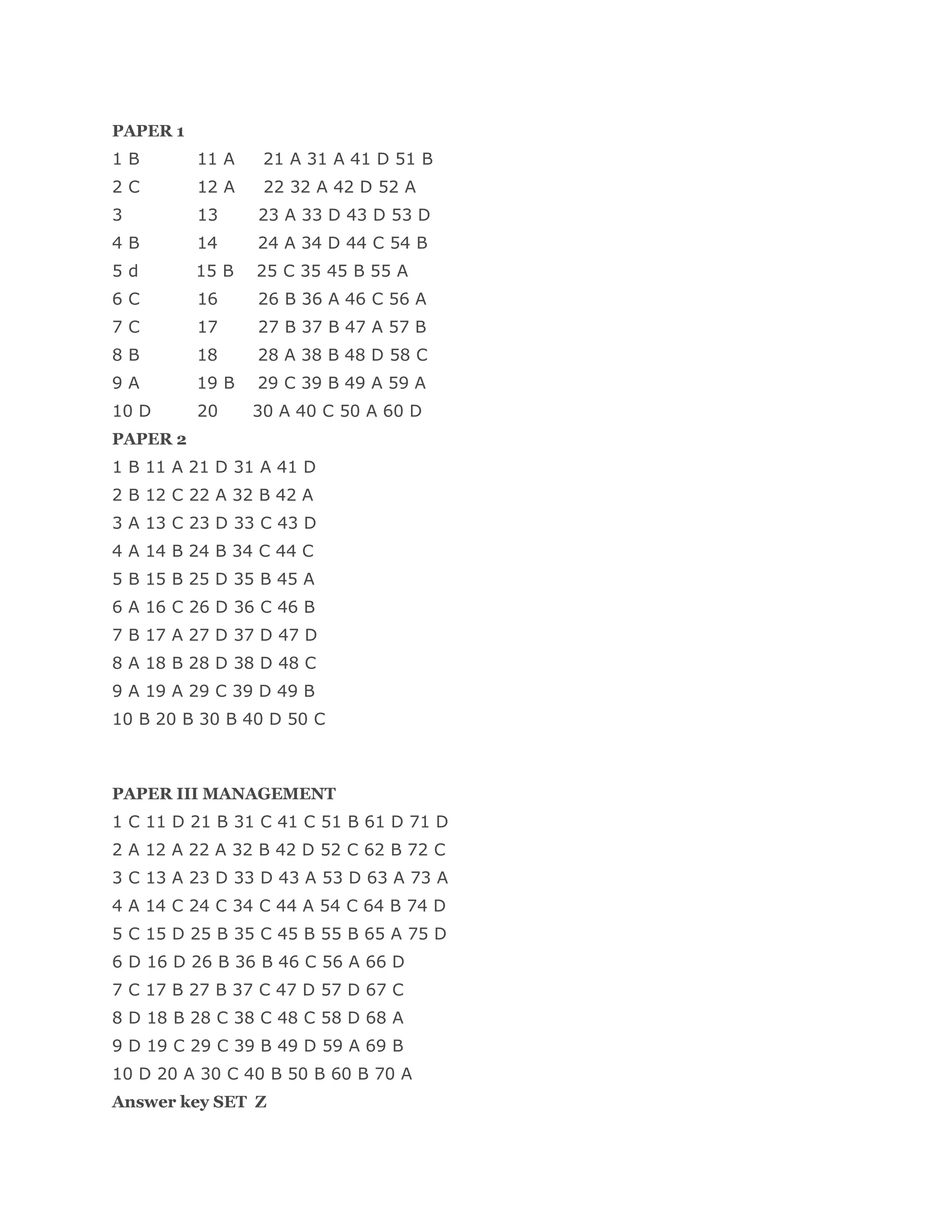 Ugc net answer key | DOCX